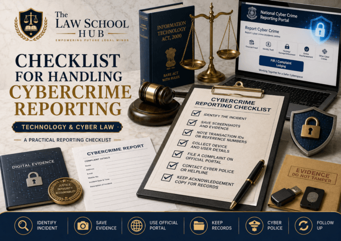 Cybercrime Reporting Checklist I The Law School Hub